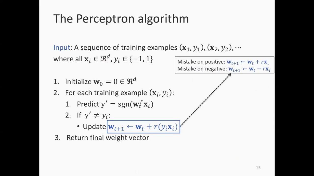Lecture 8b: The Perceptron Algorithm - YouTube