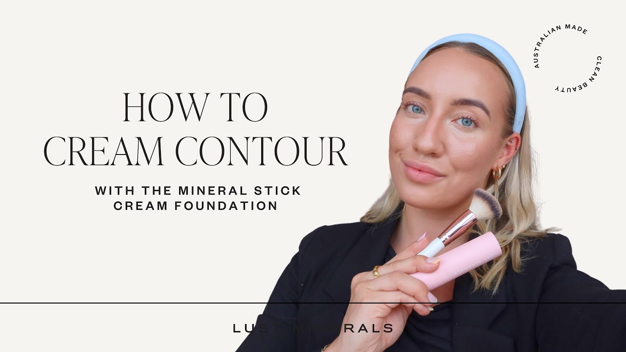 HOW TO CREAM CONTOUR WITH THE MINERAL STICK CREAM FOUNDATION - YouTube