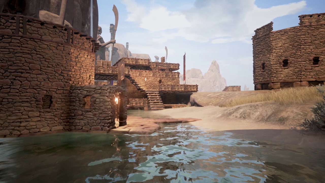 Conan Exiles Savannah Group Build - YouTube