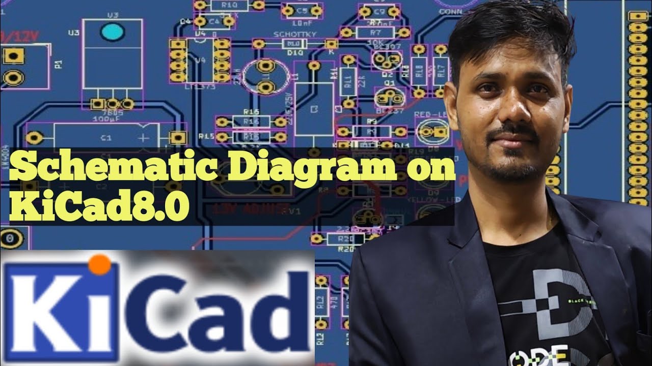 schematics diagram on KiCad Hindi - YouTube