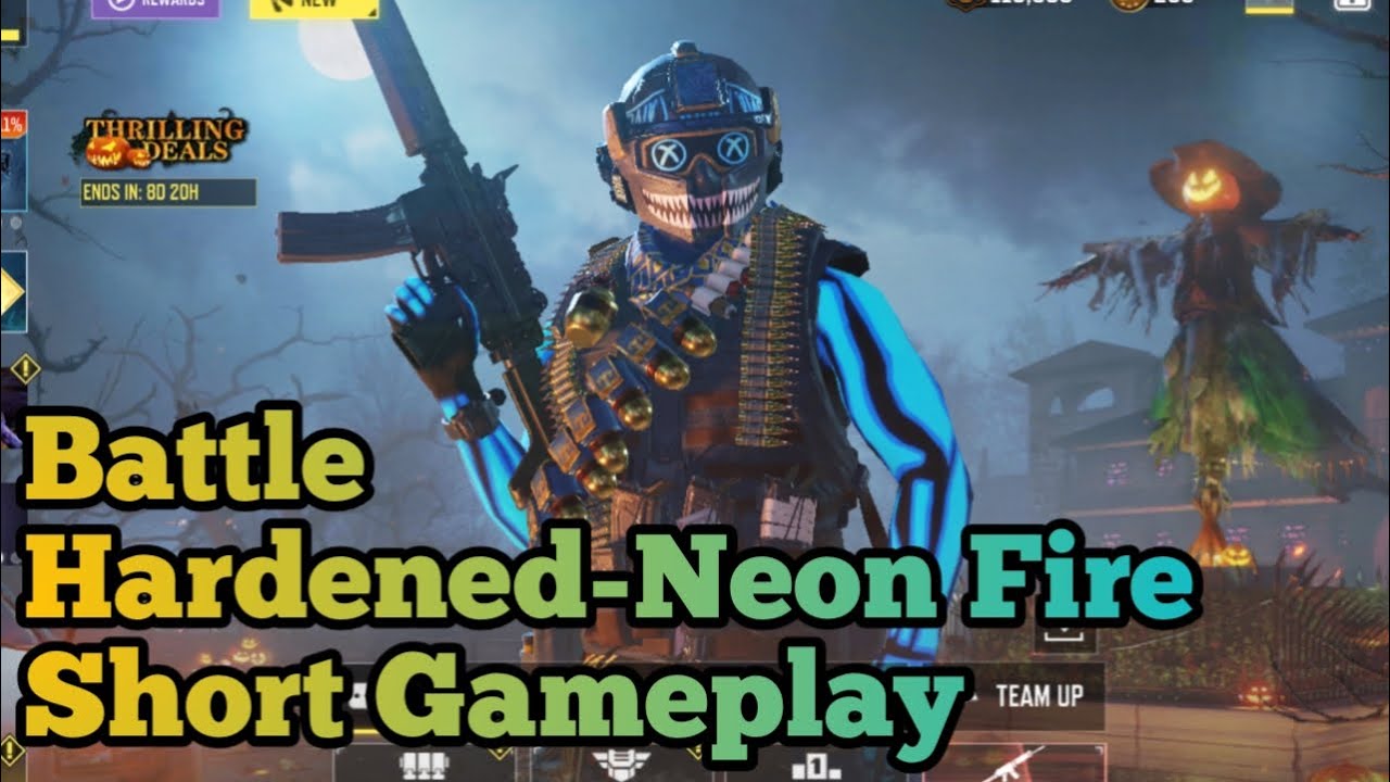 Battle Hardened- Neon Fire Gameplay Call of duty mobile - YouTube