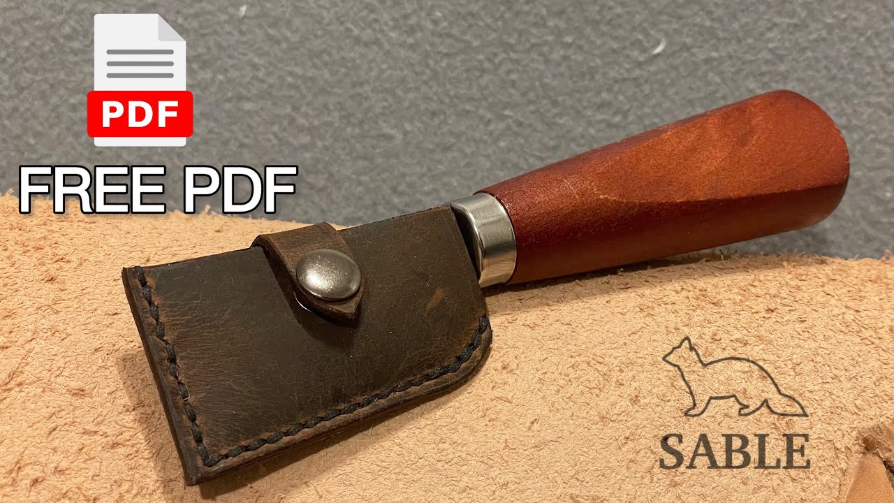 Making a Leather Skiving Knife sheath! [FREE PDF PATTERN] - YouTube