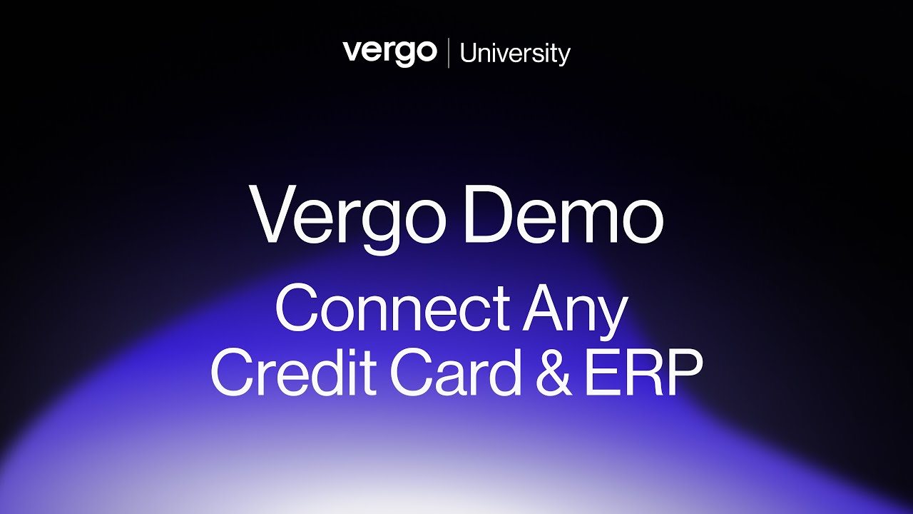 Vergo Demo - Connect Any Credit Card & Construction ERP - YouTube