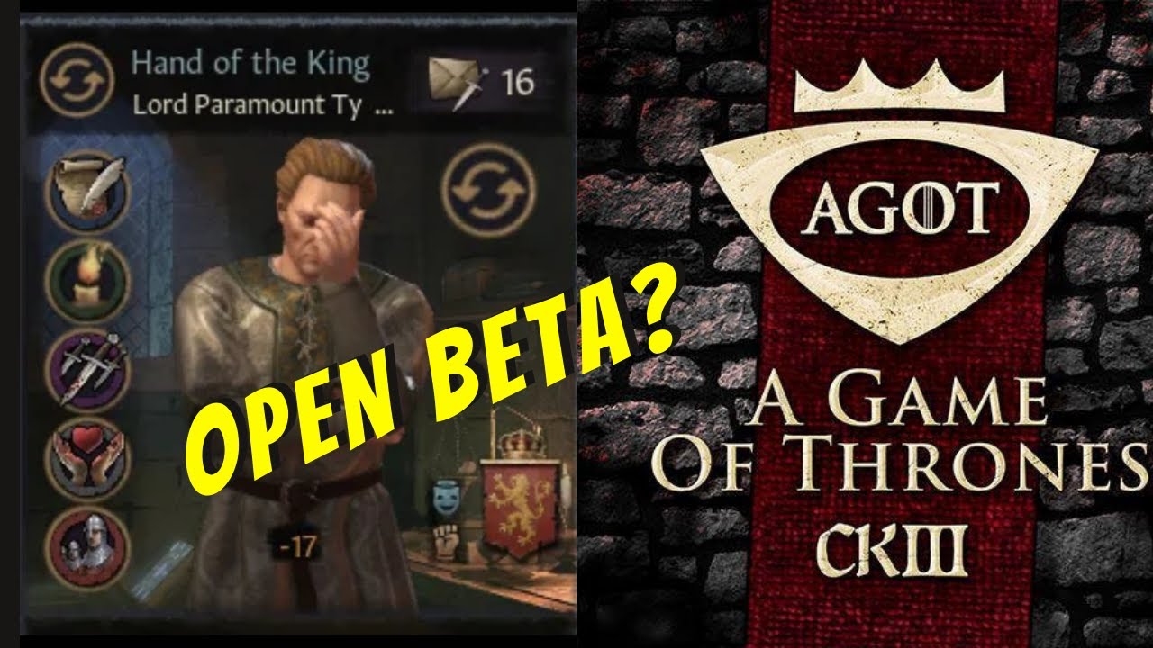HUGE NEWS! - CK3: Game of Thrones MOD | Open Beta - YouTube