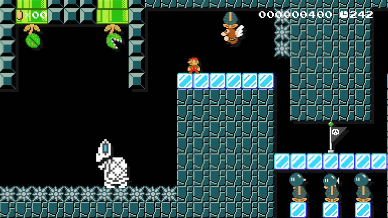 Super Mario Maker - Through the Ice Cave - YouTube