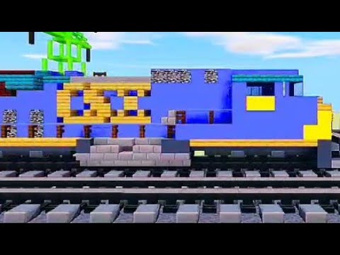 Minecraft CSX Grain train animation - YouTube