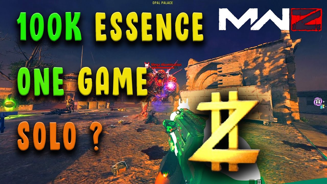 MW3 Zombies 100,000 Essence In One Game Solo - YouTube
