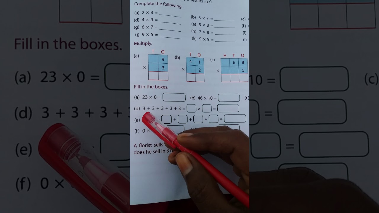 Ch 5 Multiplication For Class 3 By Arti YouTube Ch 5 Multiplication For Class 3 By Arti YouTube