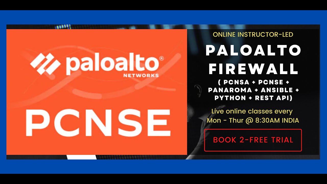 Class#1 PALOALTO PCNSE Introduction \ Admission Started - YouTube