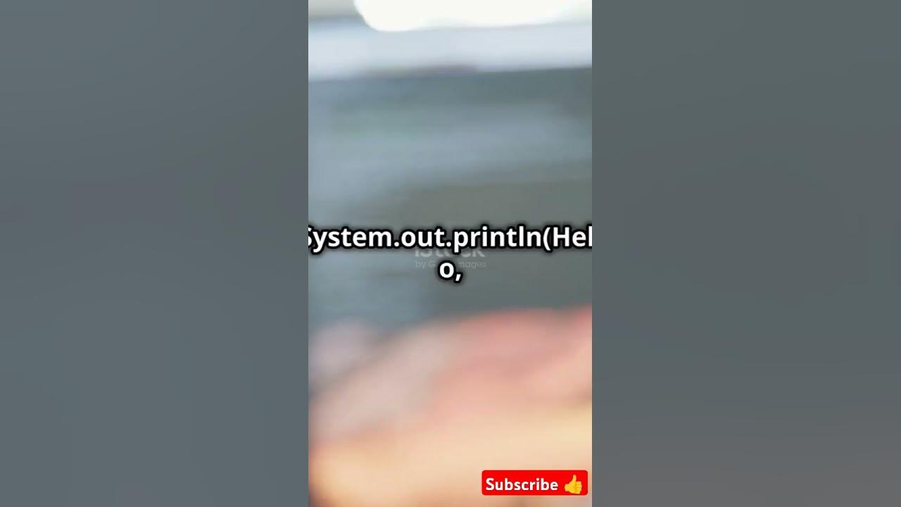 First Java Program Learn Java in 1 Minute! #coding #java #codeeveryday - YouTube