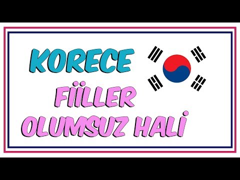 Korece Fiiller | Olumsuz Hali