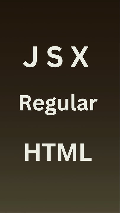 What is JSX in React? - React Interview Question #coding #programming #shorts - YouTube