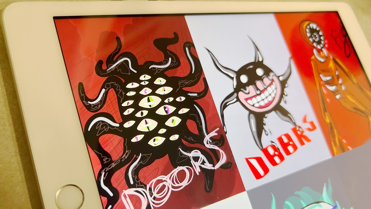 Drawing-Roblox DOORS Monsters / Doors Hotel Update / DOORS Eyes - YouTube