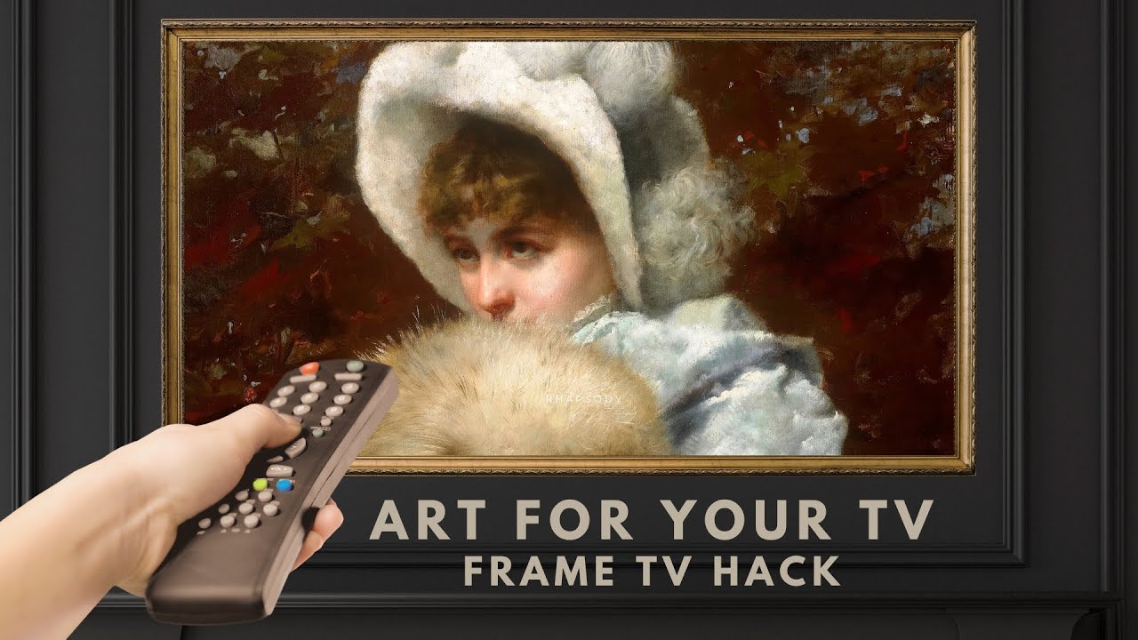 2hr Gold Framed Vintage Portrait TV Art Screensaver. 4K Frame TV Hack ...