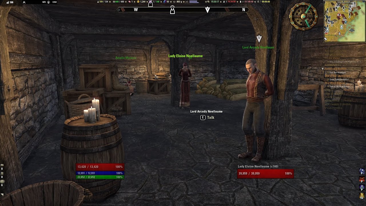 ESO Series // Glenumbra Main Questline // Illesan Tower & Red Rook Camp ...