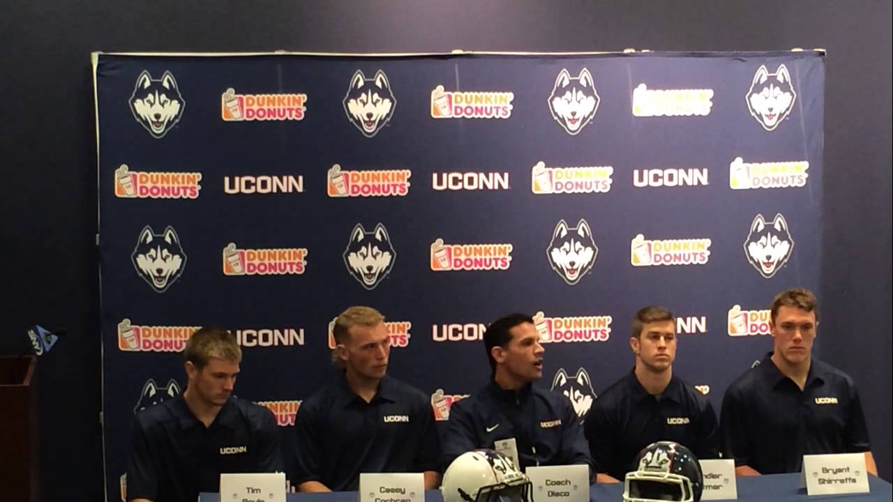 UConn Football Coach Bob Diaco 8/18/14 - YouTube