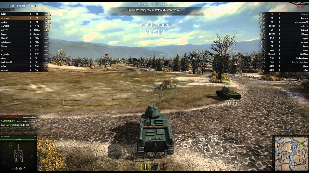 World of Tanks: Let's Play - French Tanks - AMX 40 & B1 - YouTube