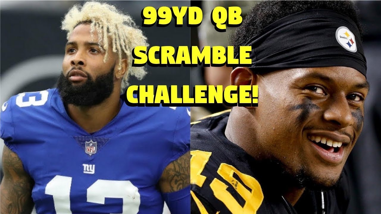 OBJ VS JUJU @ QB!! WHO CAN GET A 99YD SCRAMBLE FIRST?!? - YouTube