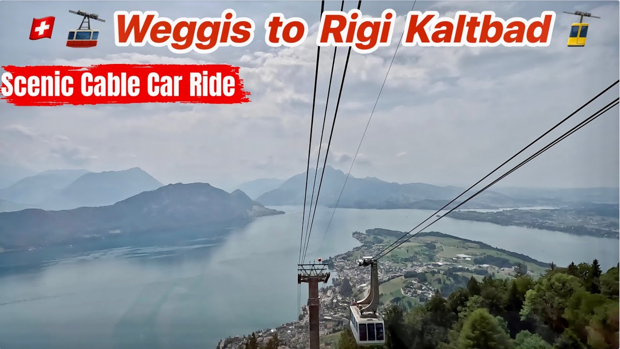 🇨🇭 Weggis to Rigi Kaltbad Cable Car 🚠 ride Switzerland - YouTube