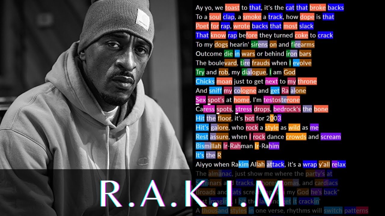 Rakim - R.A.K.I.M | Rhymes Highlighted - YouTube