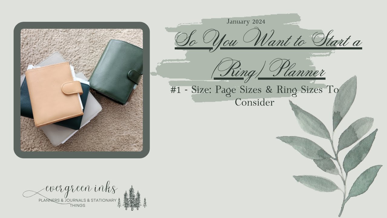 Size: Page Sizes and Ring Sizes To Consider | So You Want To Start A ...