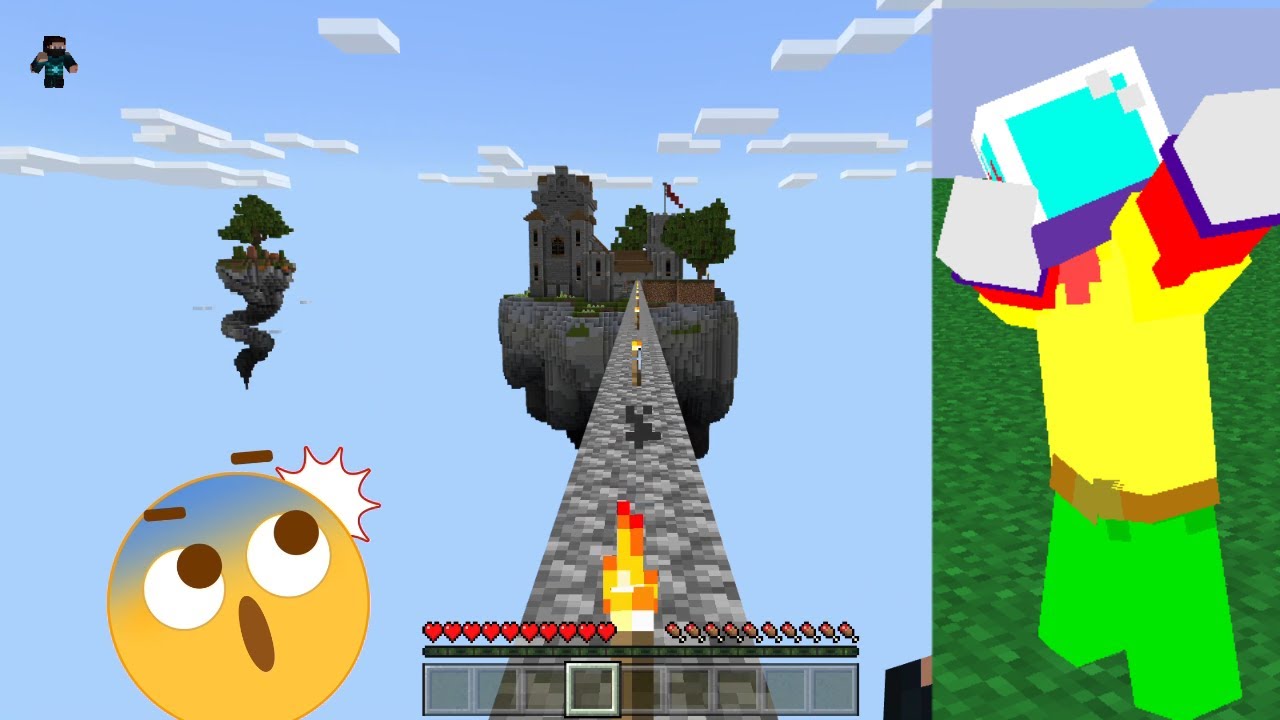 skyblock ep. 2, friends are away, a castle a day - YouTube