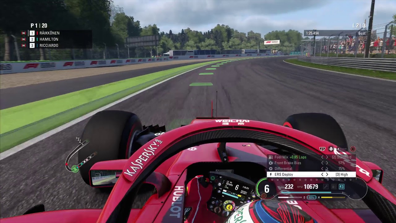 F1® 2018 Gameplay 2018 Italian Grand Prix Kimi Raikkonen - YouTube
