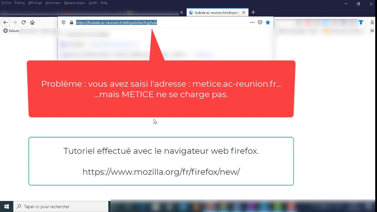débloquer la connexion à metice - YouTube