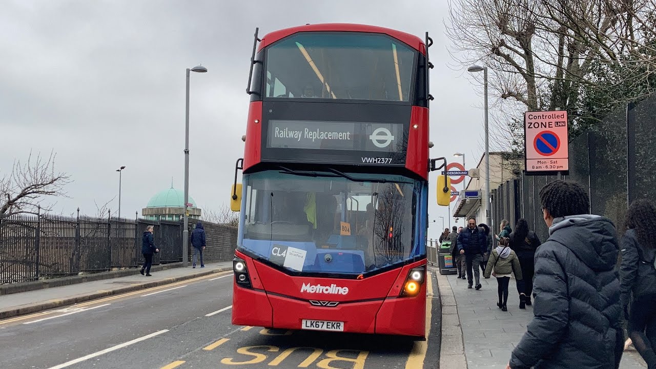 Central Line Rail Replacement Bus Service to Stratford (ibus) - YouTube