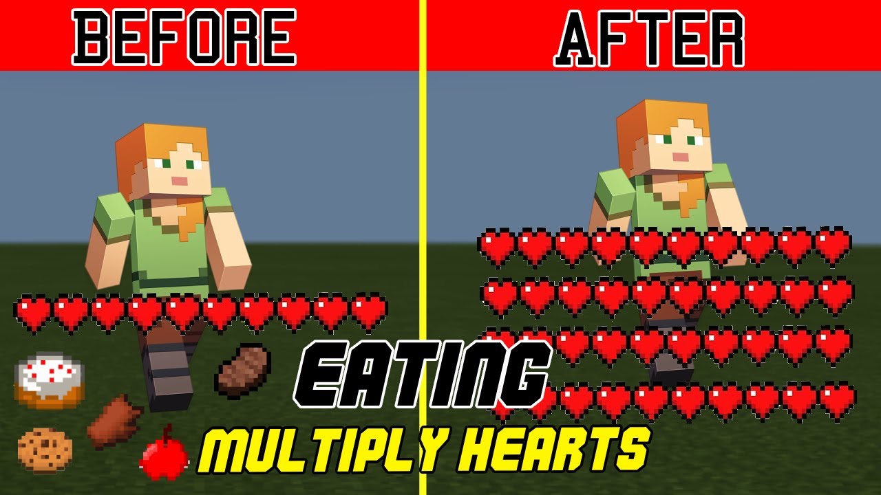 How to Install Minecraft But your health multiplies every time you eat ...