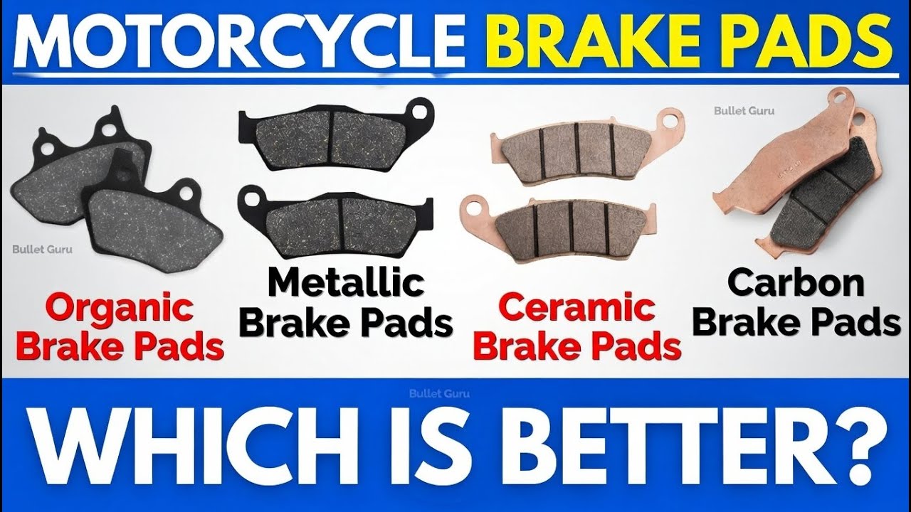 Motorcycle Brake Pads - Types of Brake Pads | Which Disc Pads is Good ...