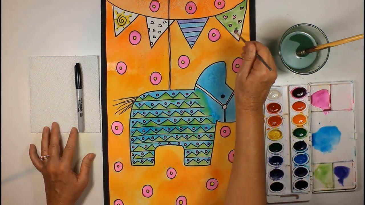 CINCO DE MAYO - How to Draw and Paint a PINATA Step-By-Step for ...