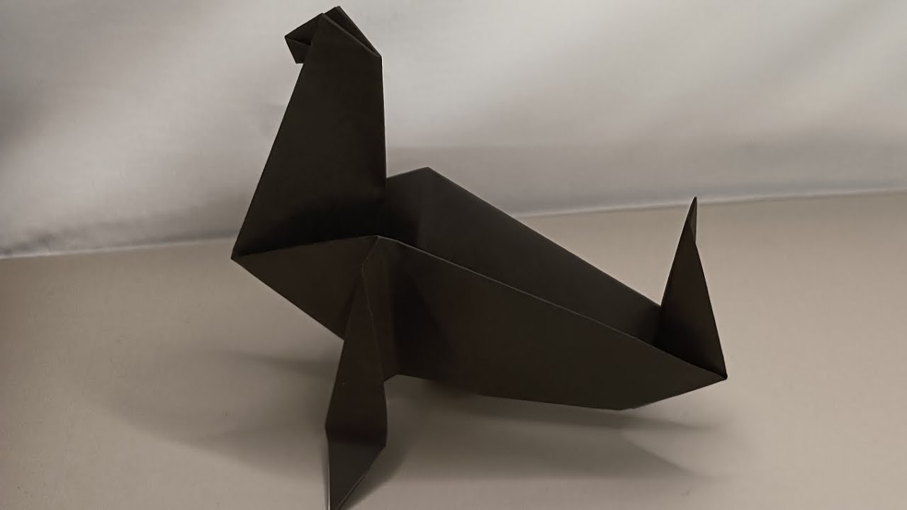 Origami Sea Lion 🦭 (Sea Life) - YouTube
