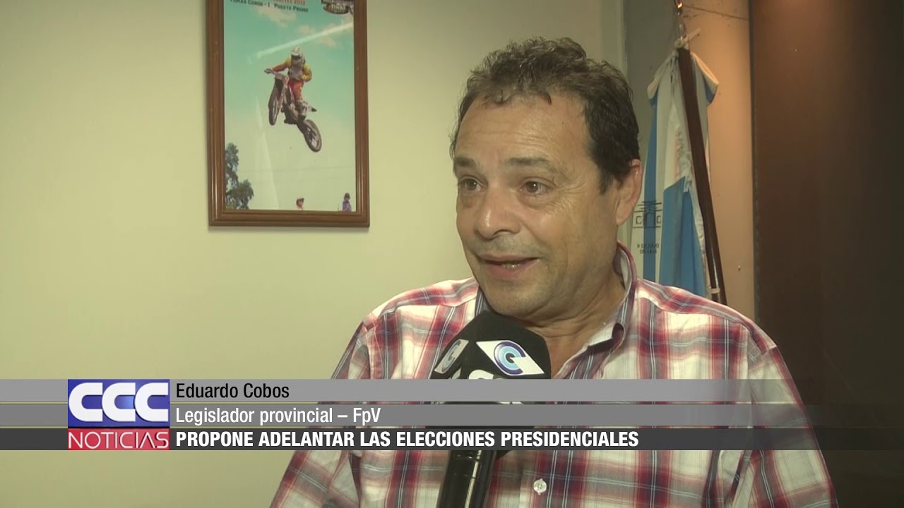 Eduardo Cobos Propone adelantar las elecciones presidenciales - YouTube