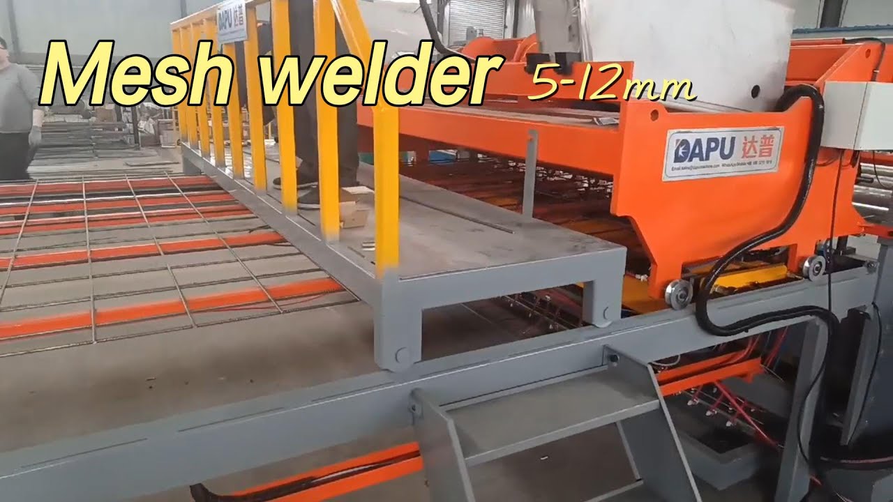 mesh welder for reinforcing mesh 5-12mm - YouTube