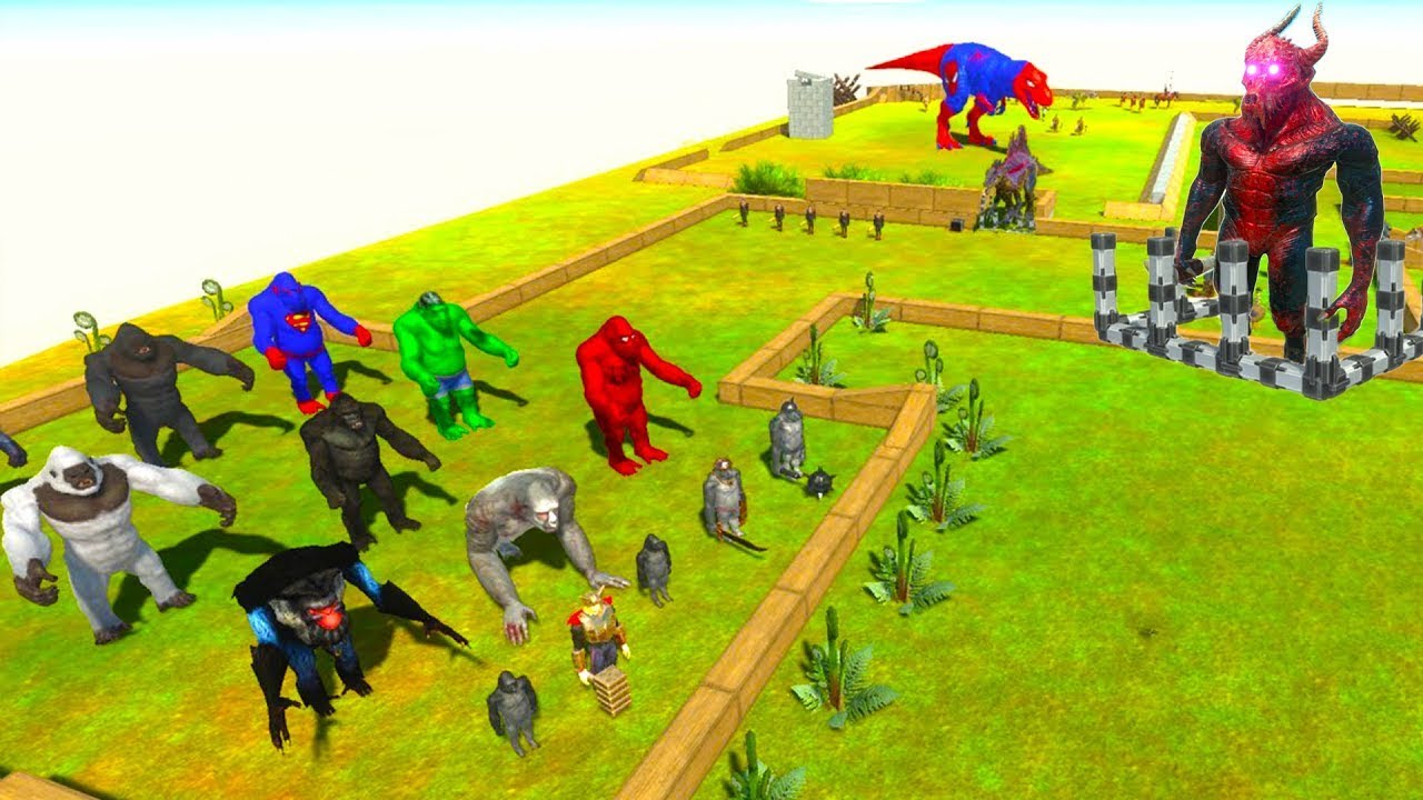 MUTANT PRIMATES RELEASE INFERNALS - Animal Revolt Battle Simulator ...