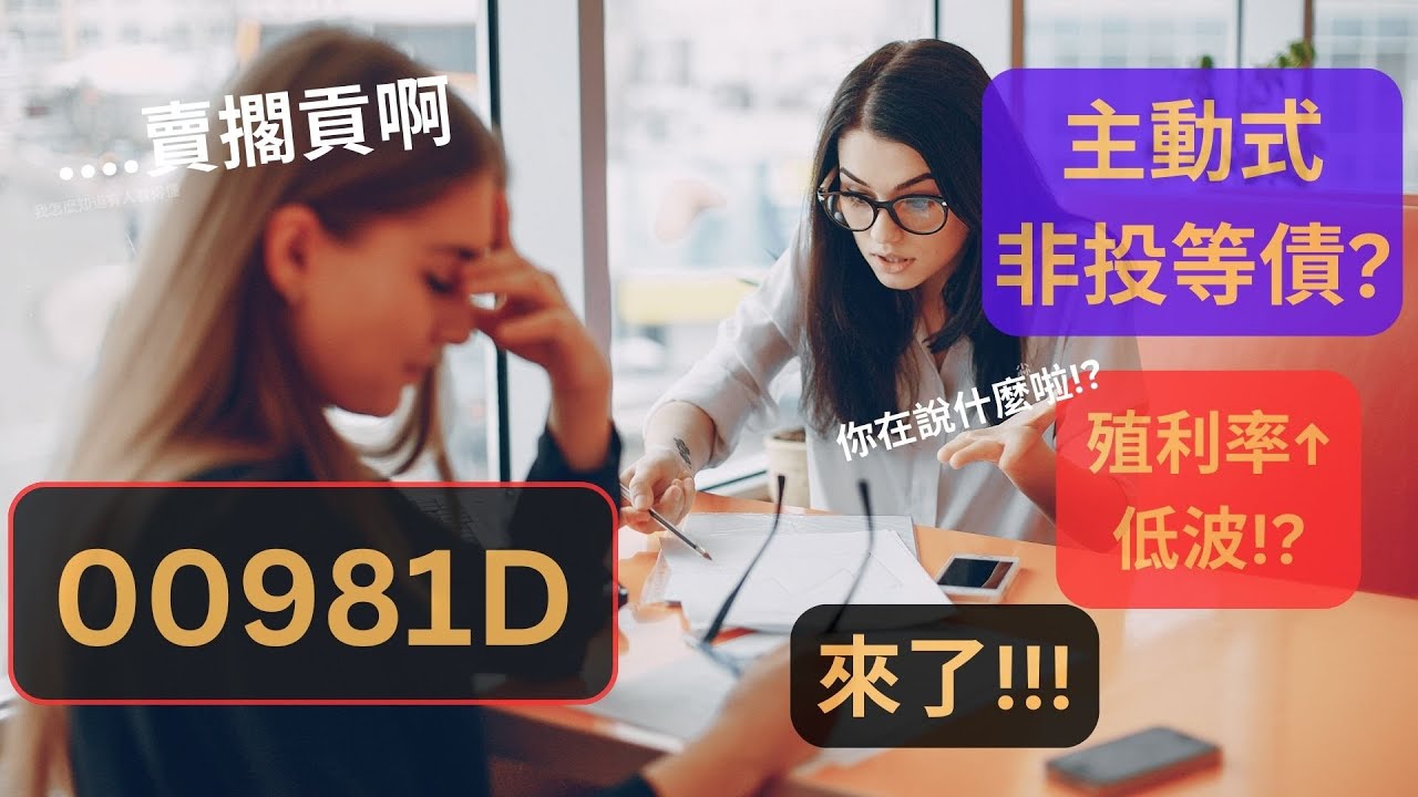 00981D 來了!!! | 拆解ETF給你看 |主動式非投資等級債券ETF!? | 迎債好時機?! | 網紅業配能盡信嘛?! | 值不值得買?! - YouTube