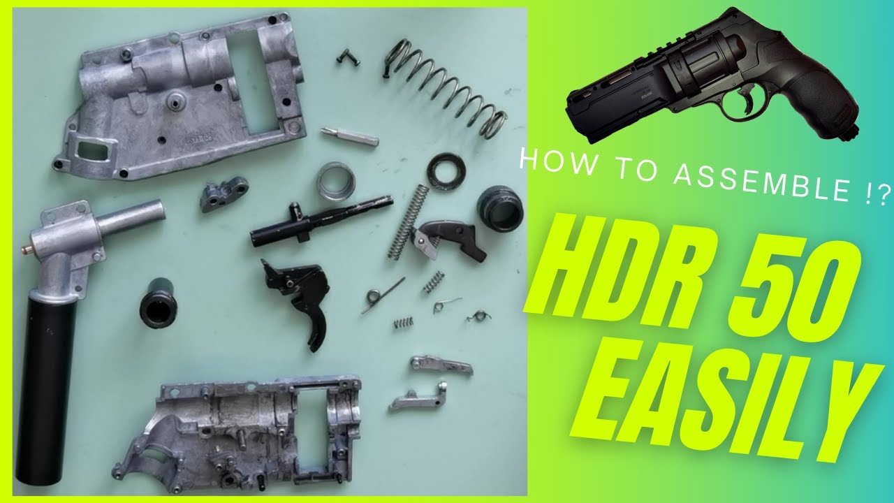 HDR50 T4E how to disassemble revolver części i sprężyny wewnątrz parts ...