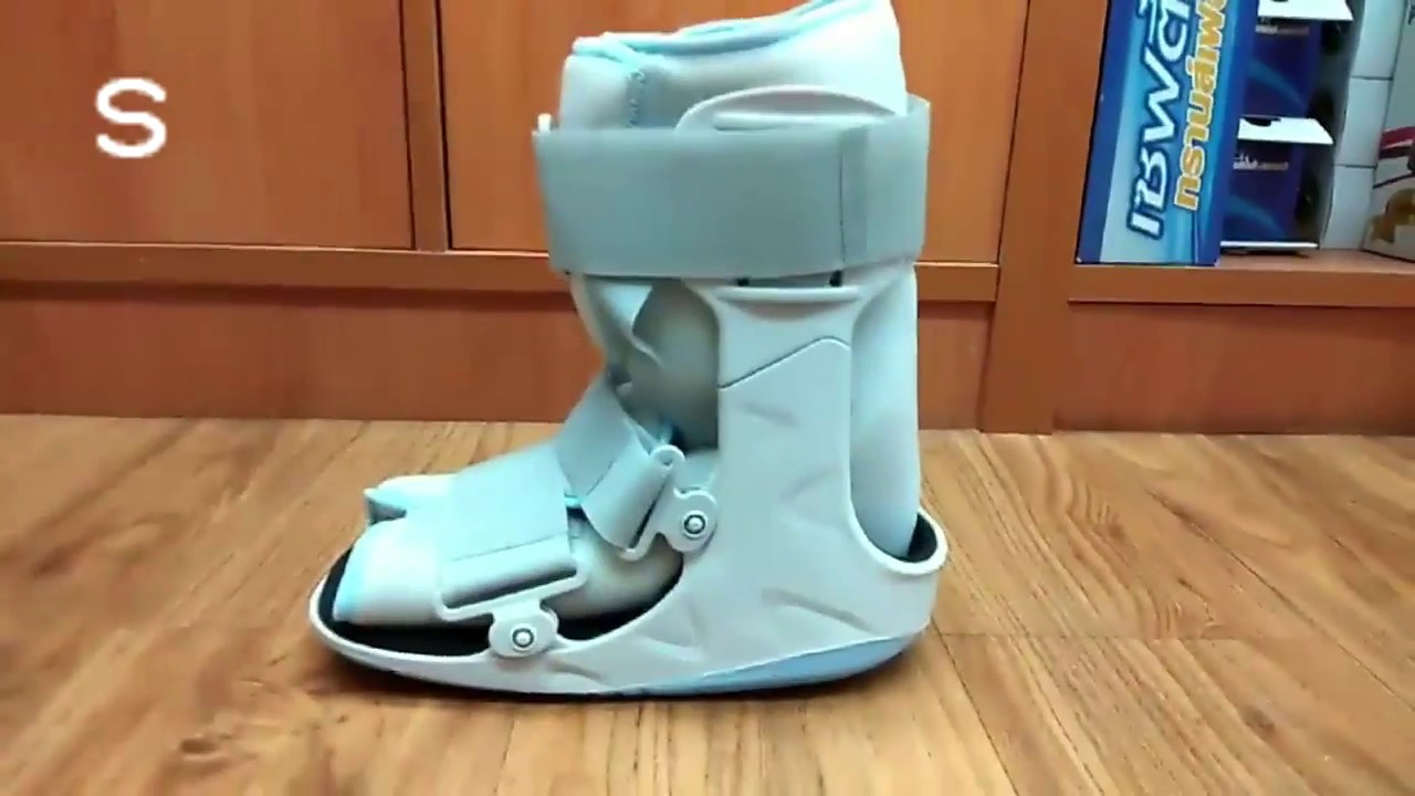 12 Air walker/ Air cast สีฟ้า S เฝือกลม สำหรับคนมีปัญหาเกี่ยวกับข้อเท้า ...