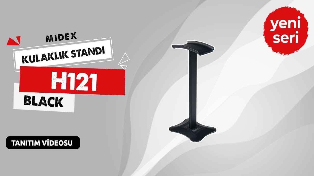 Midex H121 Kulaklık Standı - YouTube