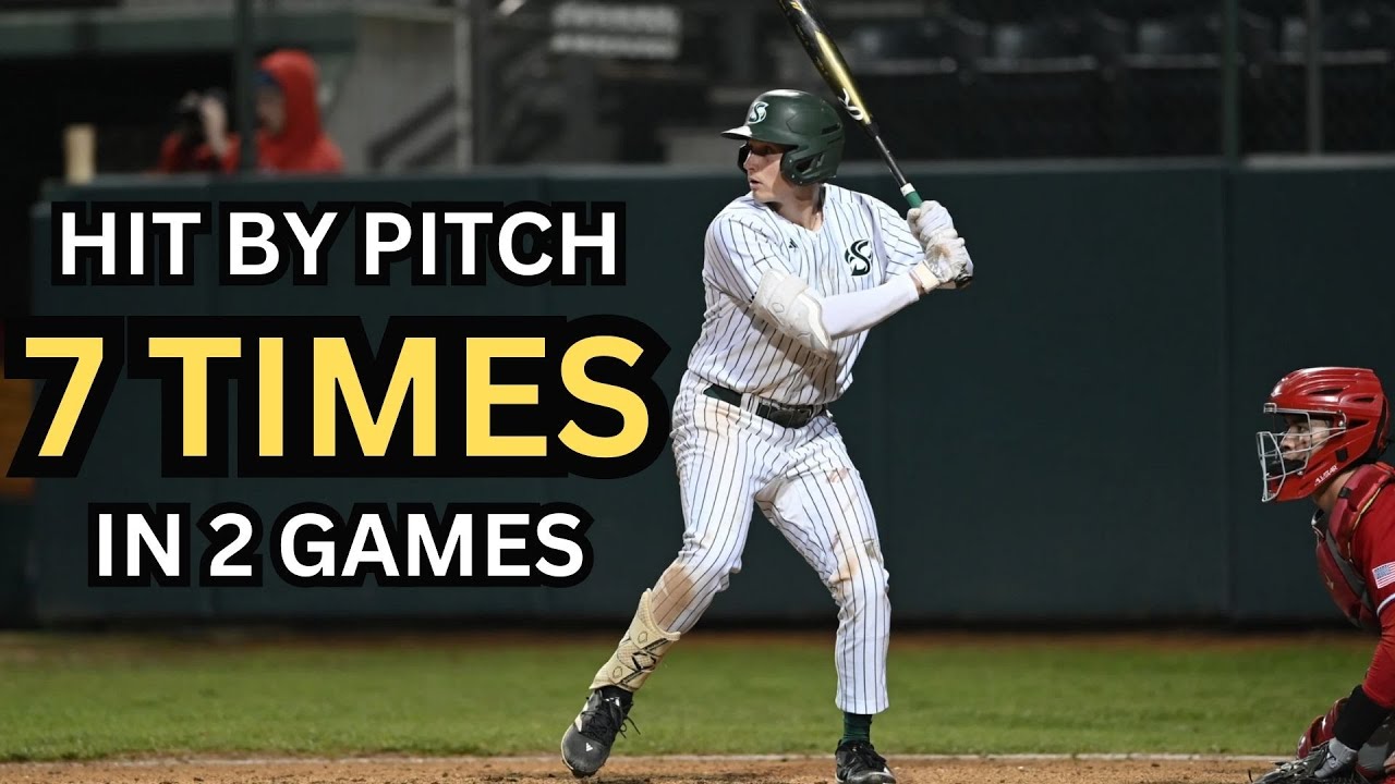 Matt Masciangelo was hit by pitch 7 times in 8 plate appearances in a ...