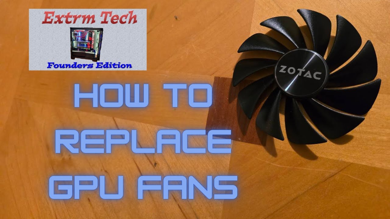 how to replace gpu fans - YouTube