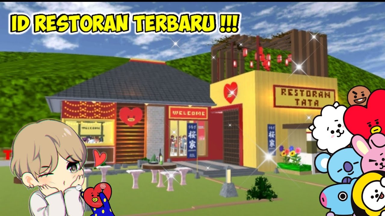 ID RESTAURAN KARAKTER TATA BTS 21 TERBARU !!!! DI SAKURA SCHOOL ...