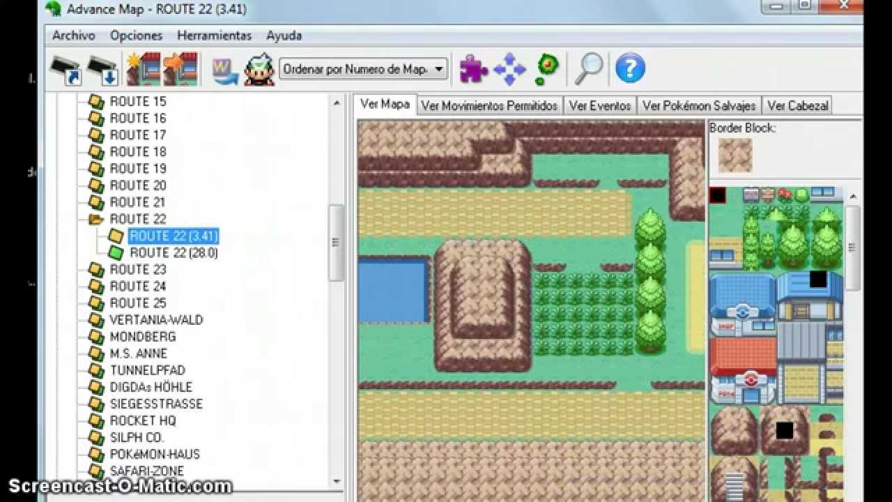 Pokemon Rojo Fuego // Advanced Map - YouTube