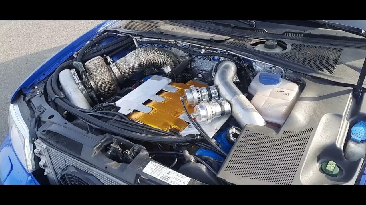 Audi S4 B5 single Turbo V8 swap 1000++ ENG - YouTube