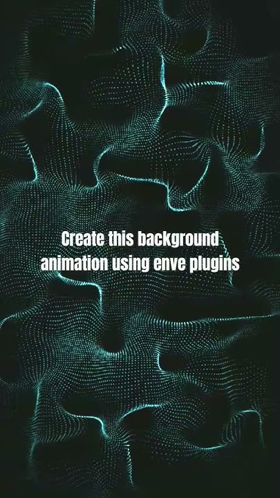 create this background waving particle animation using enve plugins #motiongraphics # ...
