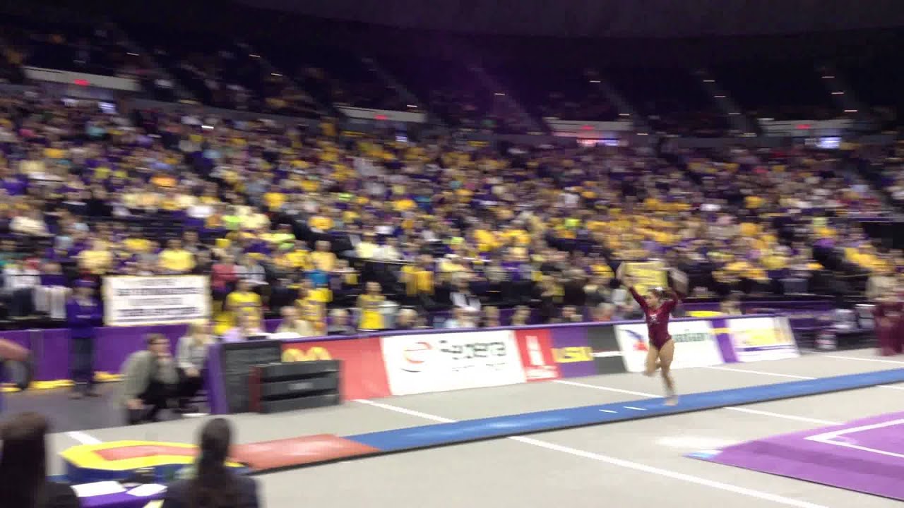Alabama Gymnastics: Diandra Milliner on Vault at LSU (1.31.14) - YouTube