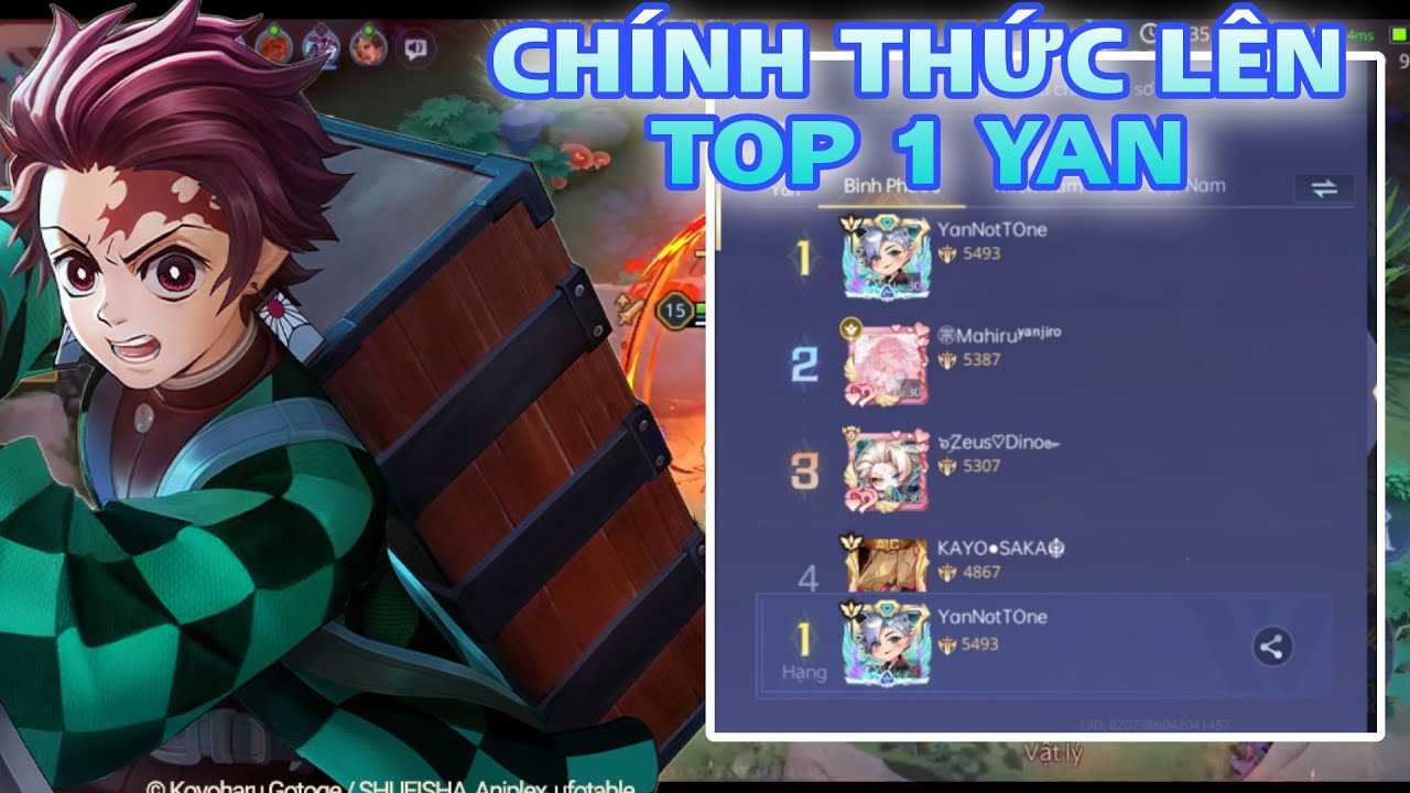 TRẬN ĐẤU HỒI HỘP CUỐI CÙNG CHÍNH THỨC LÊN TOP 1 YAN của TOP YAN VN ...