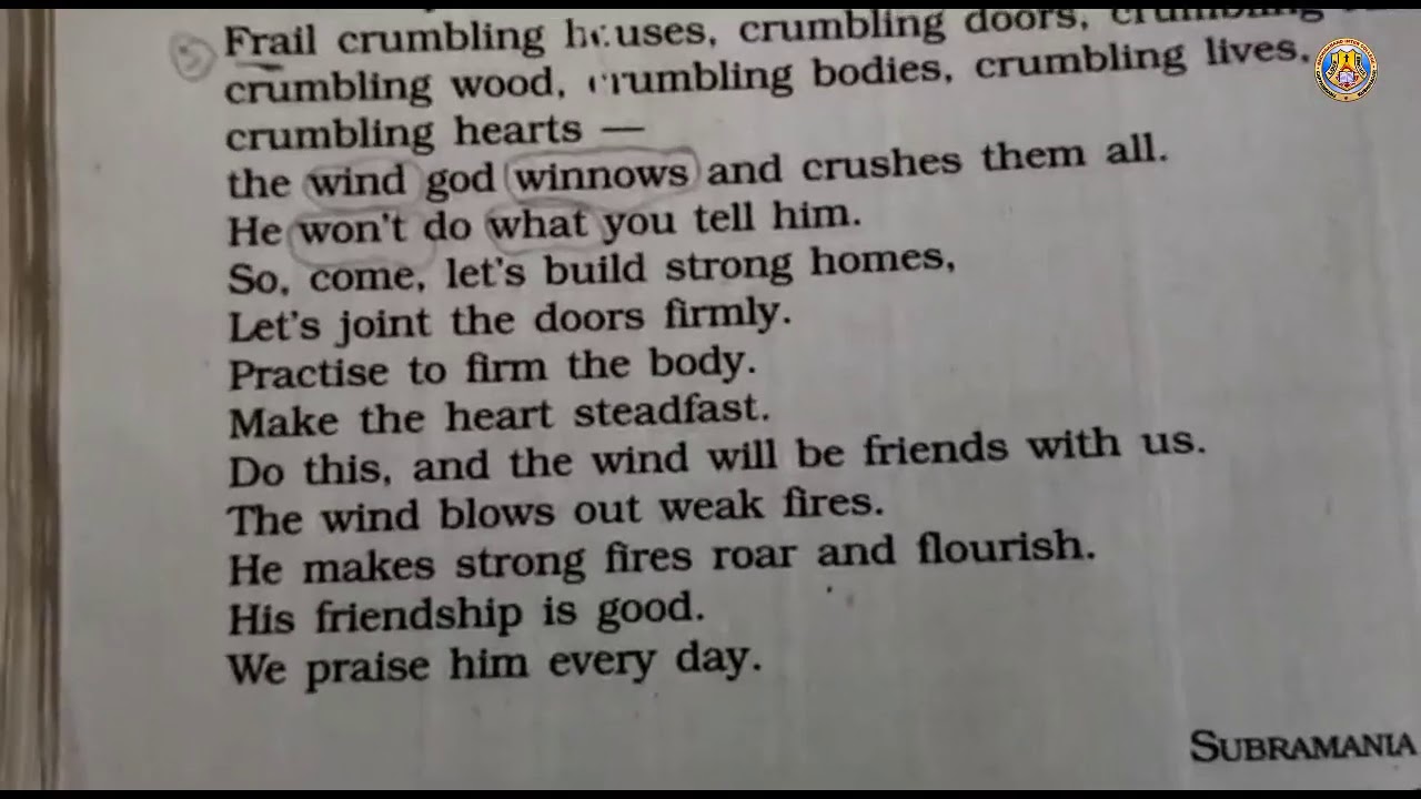 Class IX English Poem 2 By Manoj Sir - YouTube
