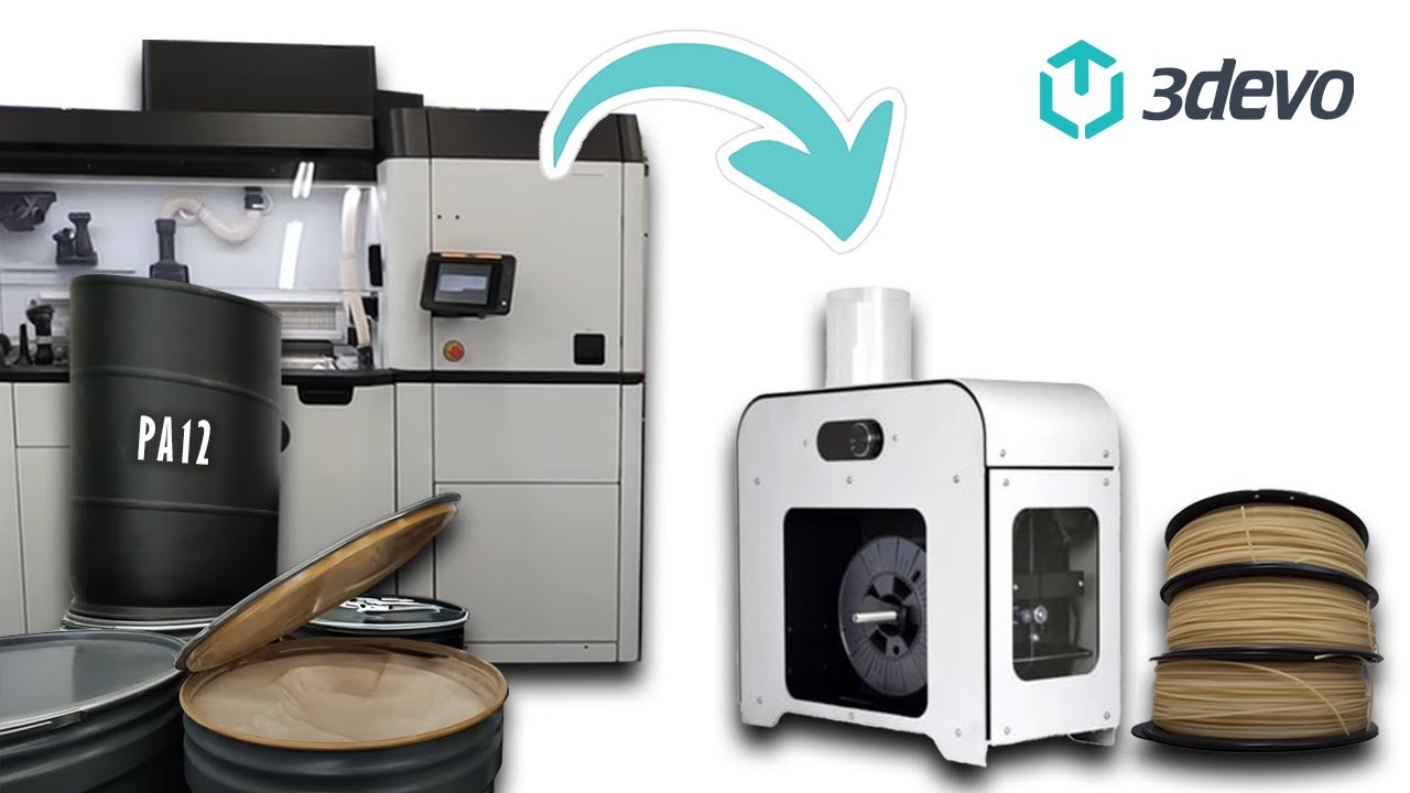 From MJF(SLS) Powder Waste into 3D Printing Filament: Client Success ...